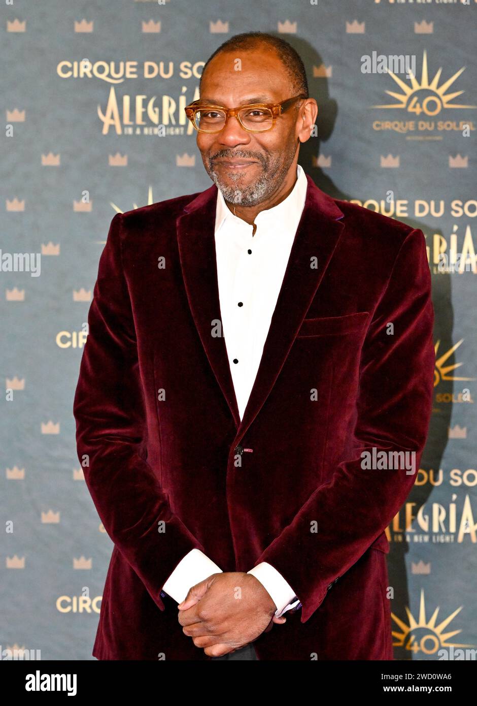 London, UK. 17th Jan, 2024. Sir Lenny Henry on the Red Carpet arrivals ...