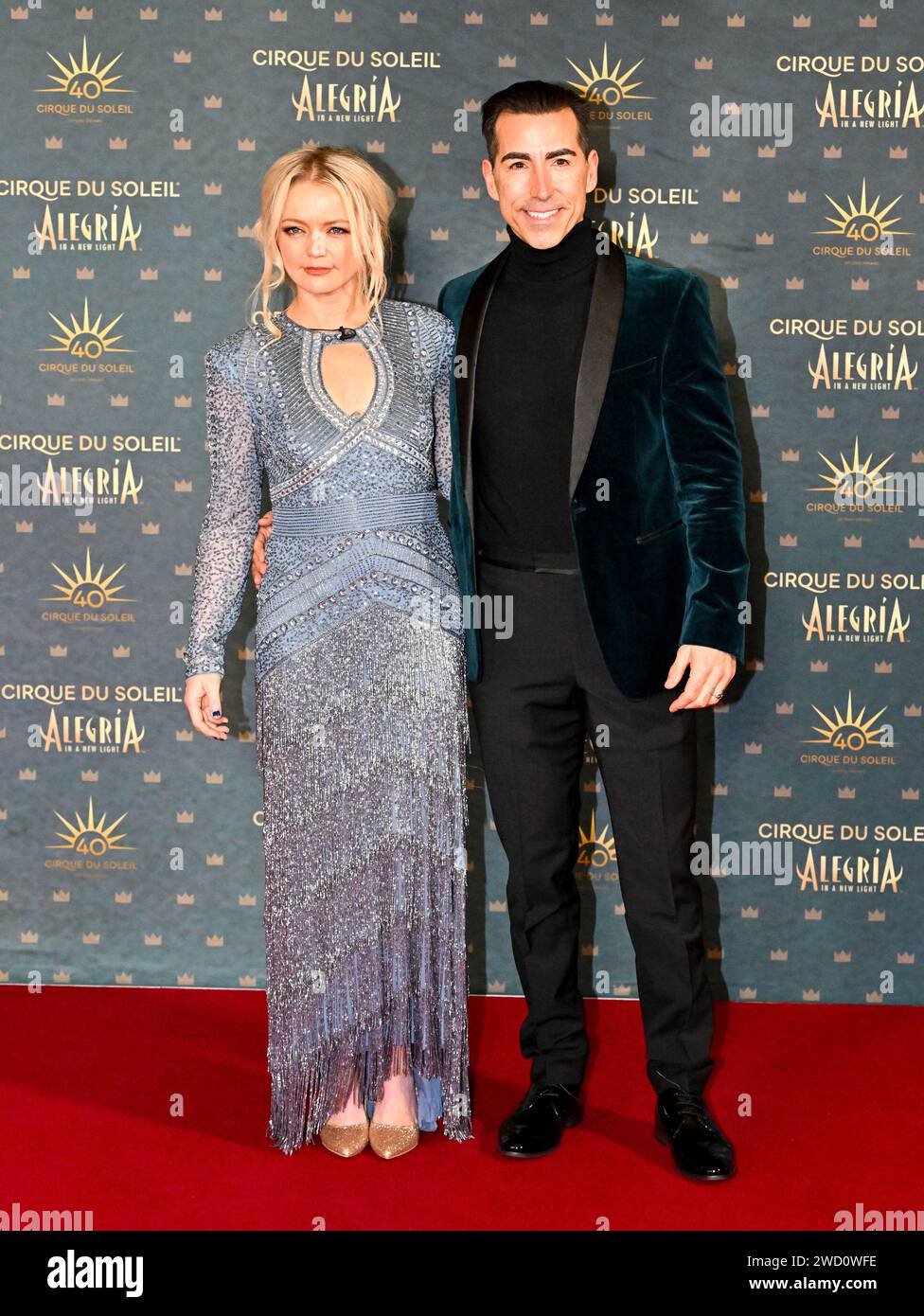London, UK. 17th Jan, 2024. Hannah Spearritt and Andy Buchanan on the Red Carpet arrivals for ...