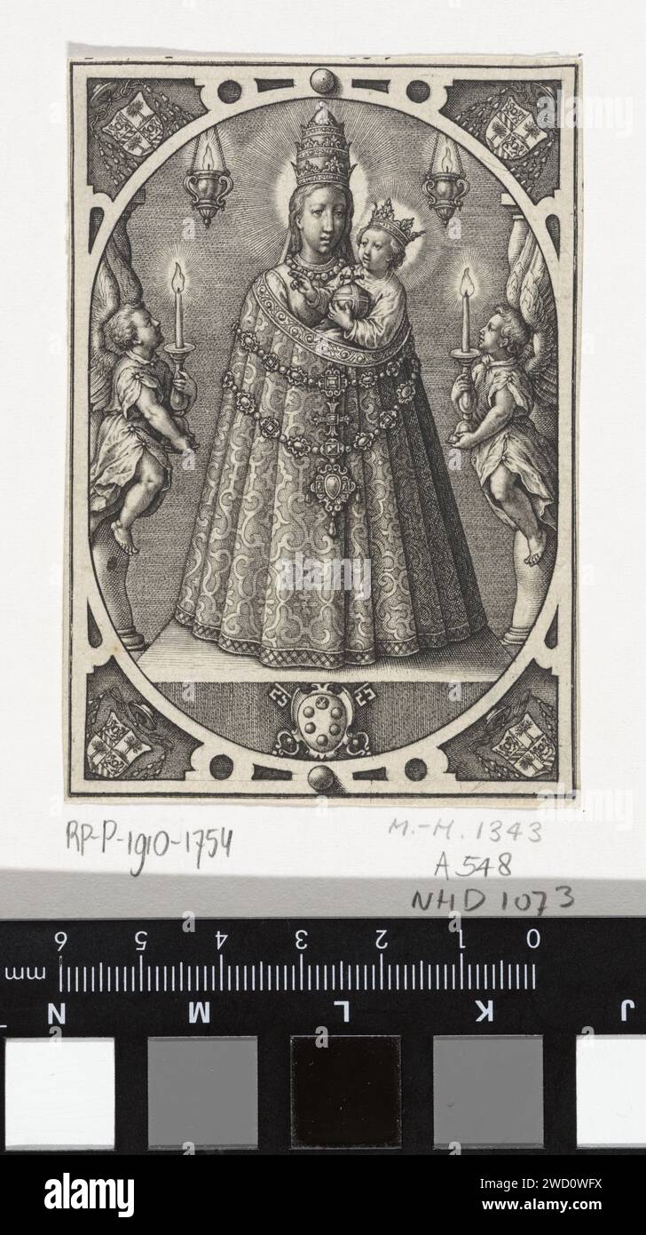 Onze Lieve Vrouw van Loreto, Hieronymus Wierix, 1603 - 1607 print Mary ...