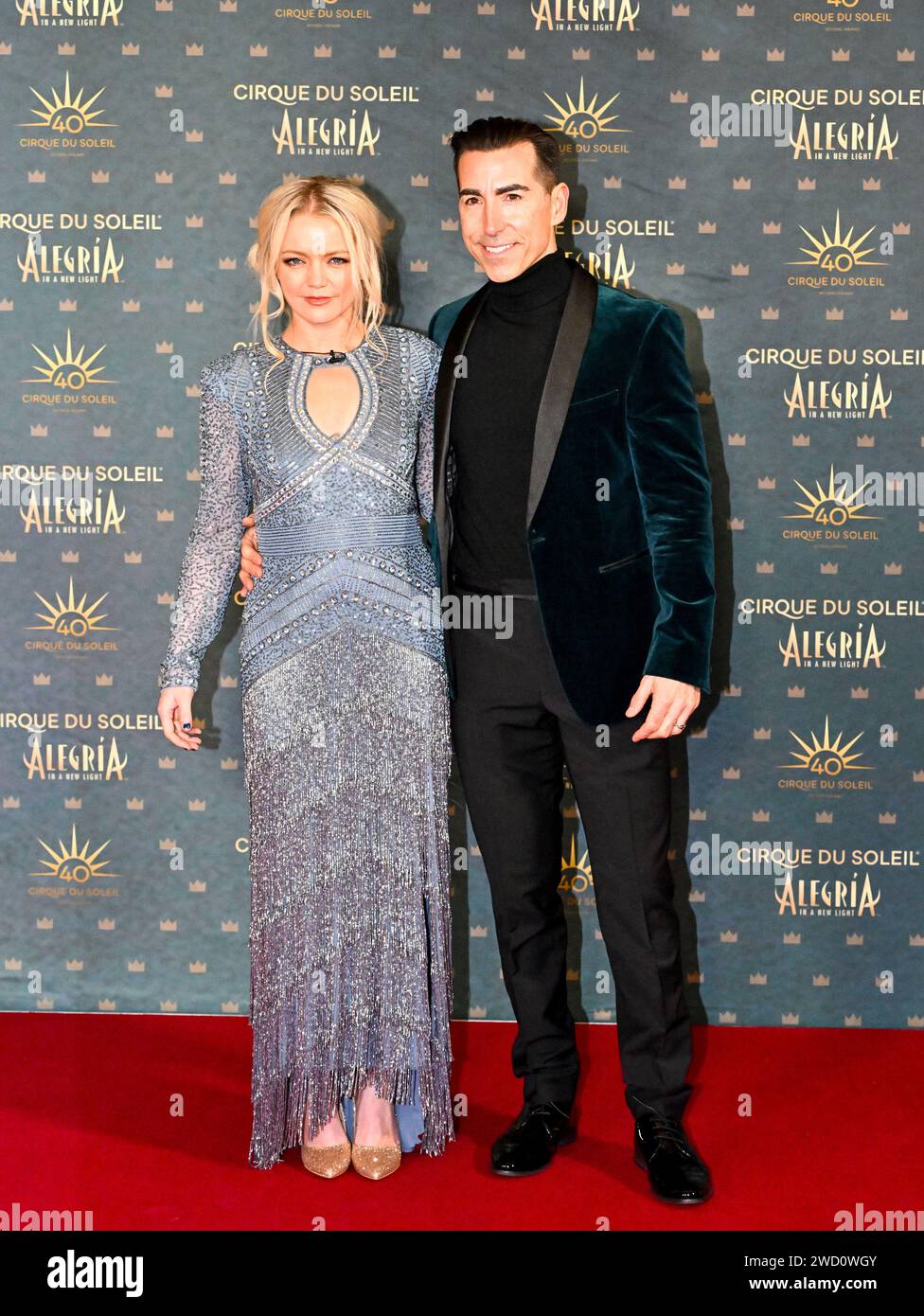 London, UK. 17th Jan, 2024. Hannah Spearritt and Andy Buchanan on the ...