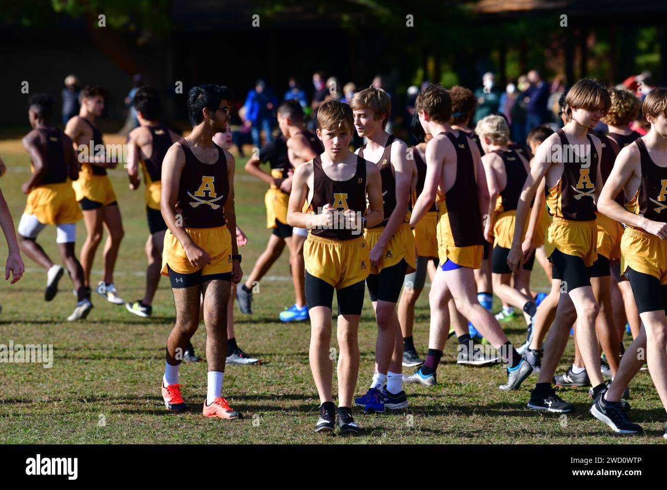 High school cross country runner getting both physically and mentally ...