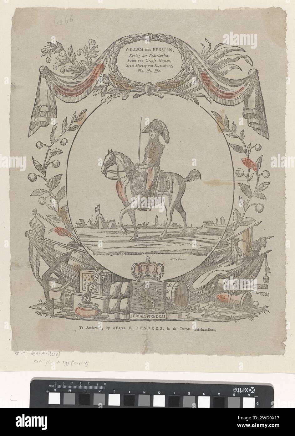 Willem den Eersten, / King of the Netherlands, / Prince of Oranje ...