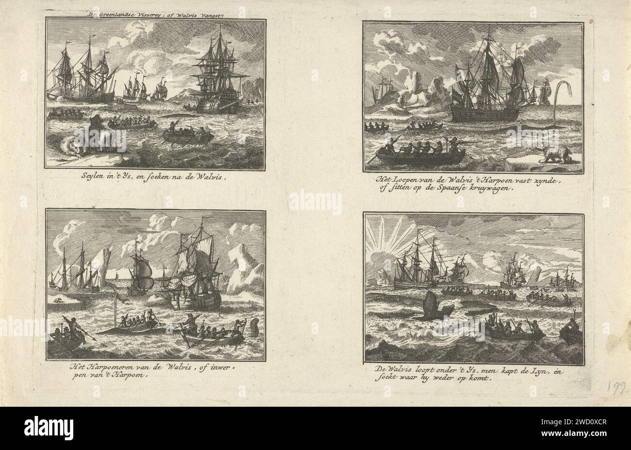 Wha -hunt in the IJszee, Anonymous, Adolf van der Laan, After Sieuwert ...