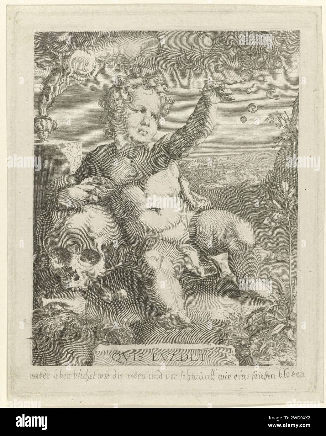 Allegory of Transience, anonymous, after Hendrick Goltzius, 1594 - 1667 ...