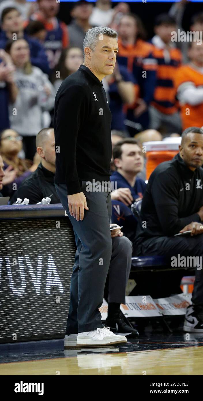 Charlottesville, VA, USA. 17th Jan, 2023. Virginia Cavaliers Head Coach ...