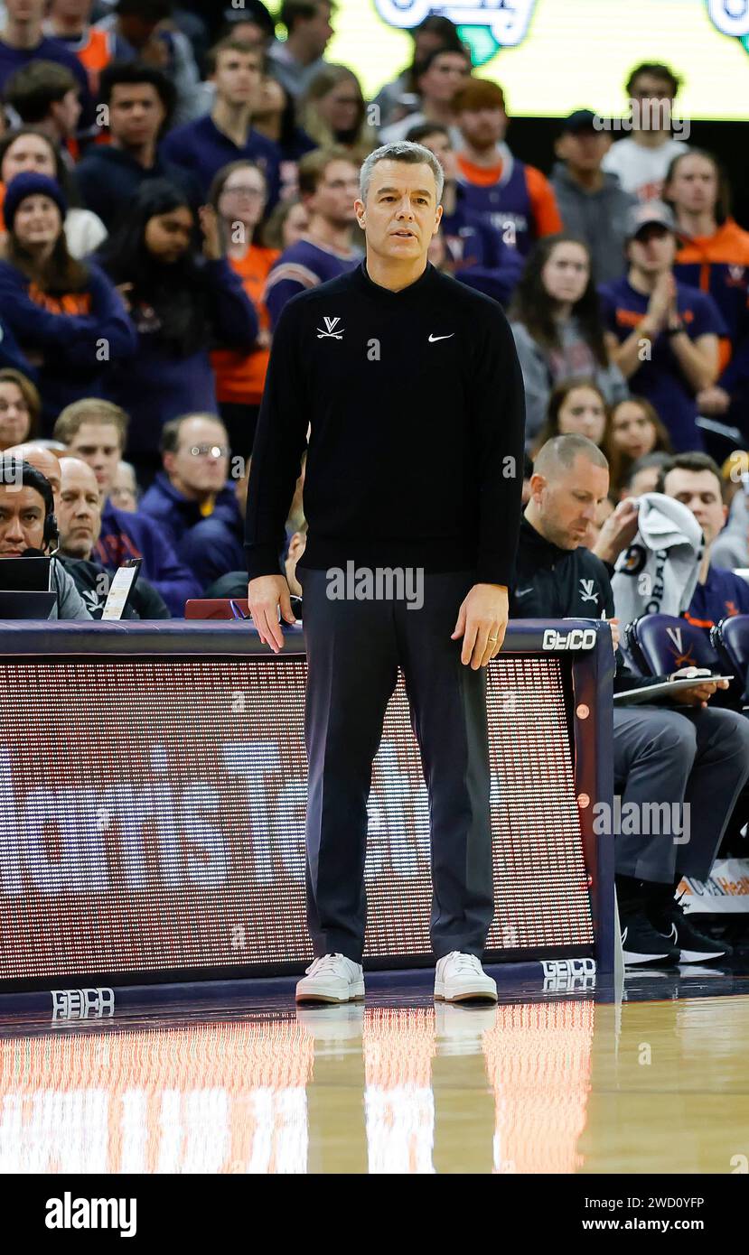 Charlottesville, VA, USA. 17th Jan, 2023. Virginia Cavaliers Head Coach ...