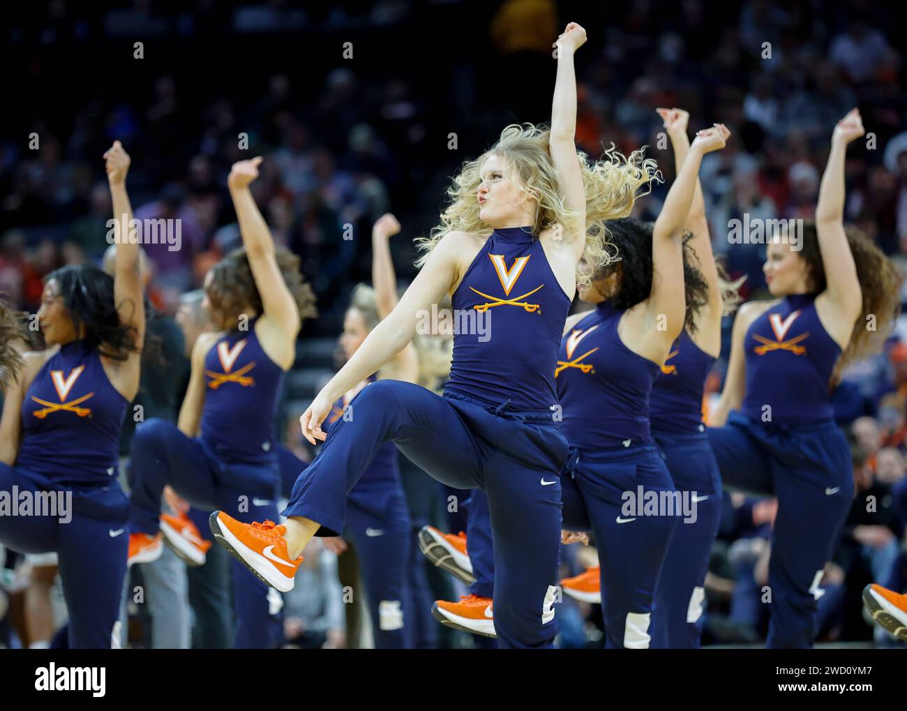 Charlottesville, VA, USA. 17th Jan, 2023. The Virginia Dance team ...