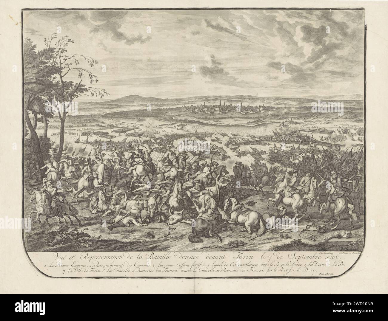 Relief of Turin, 1706, Jan van Huchtenburg, 1729 print Battle at Turin ...