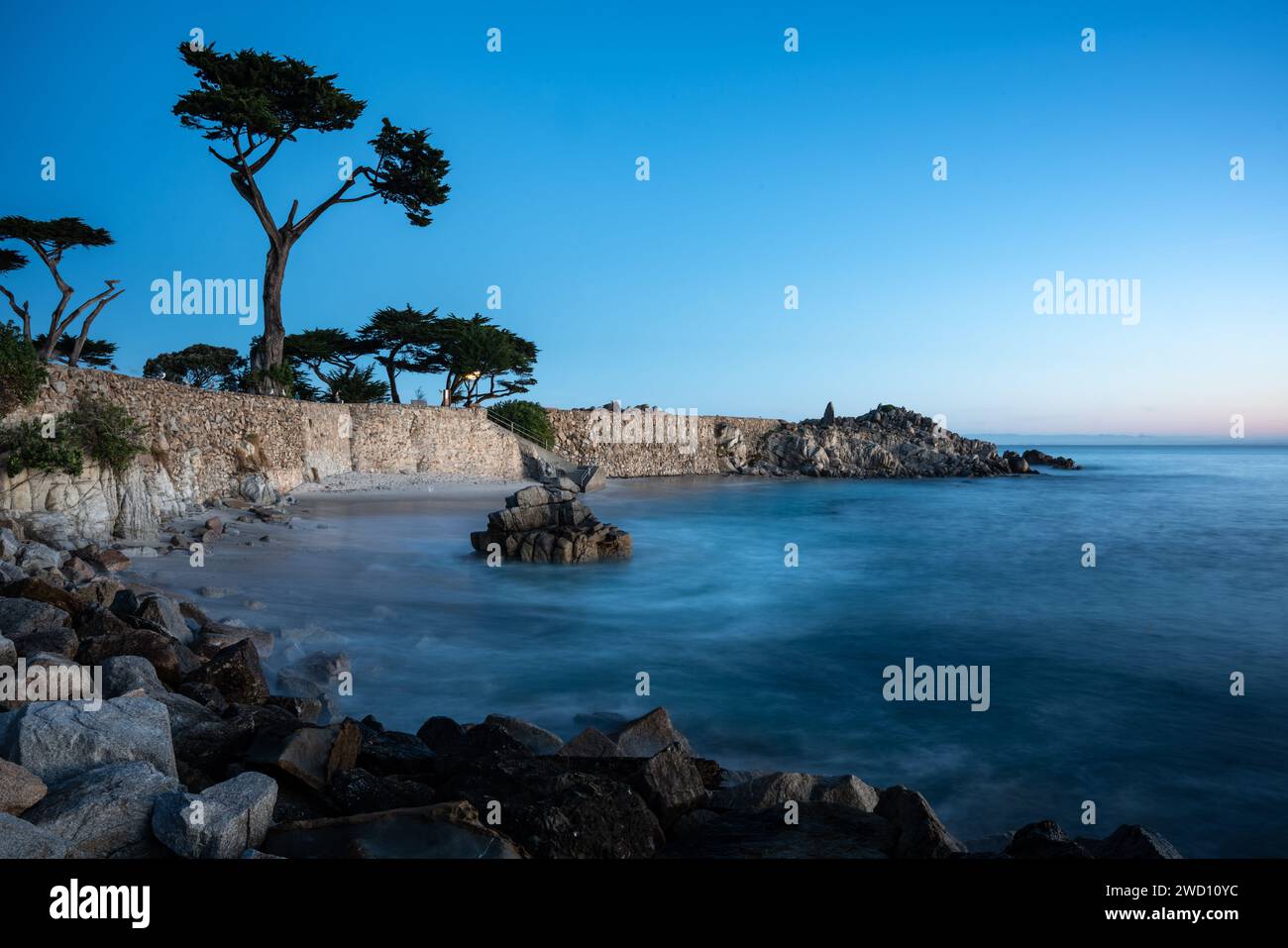 Dramatic long exposure image of Lover’s Point, in Pacific Grove ...