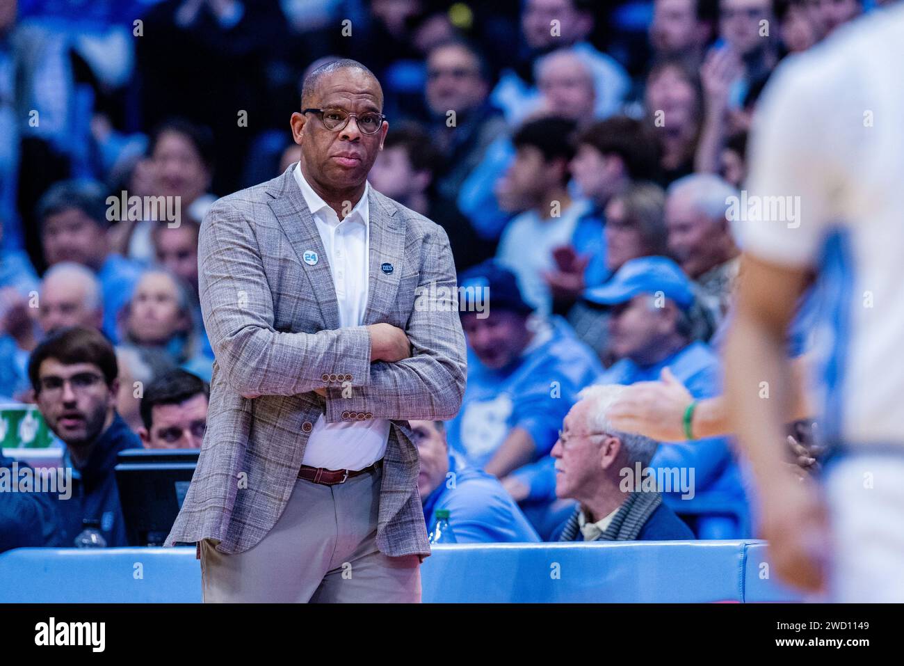 Chapel Hill, NC, USA. 17th Jan, 2024. North Carolina Tar Heels head ...