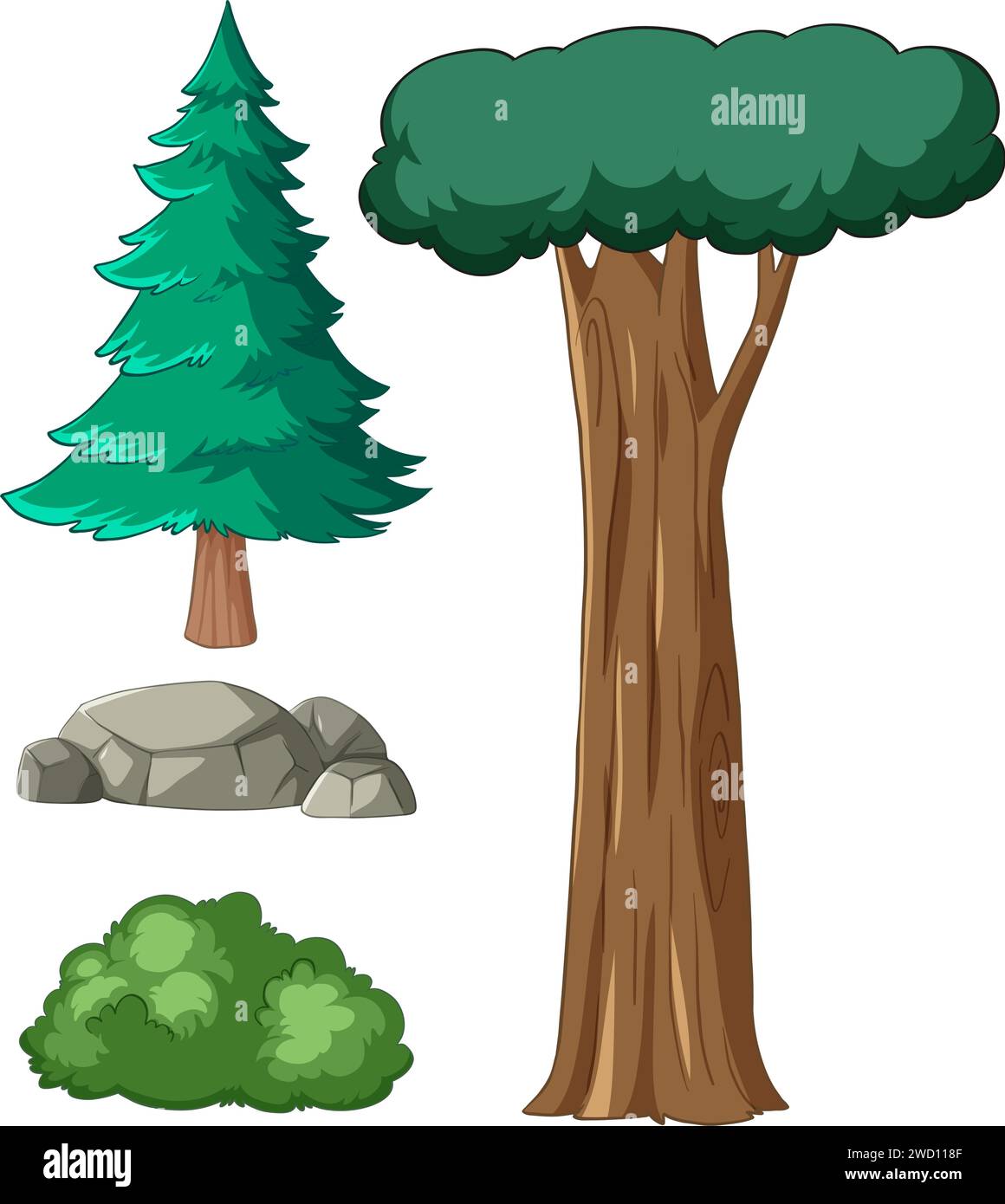Cartoon trees hi-res stock photography and images - Alamy