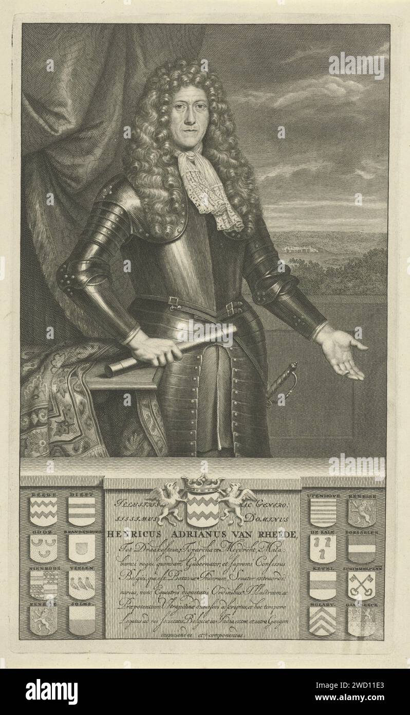 Portrait of Hendrik Adriaan van Reede to Drakestein, Pieter van Gunst ...
