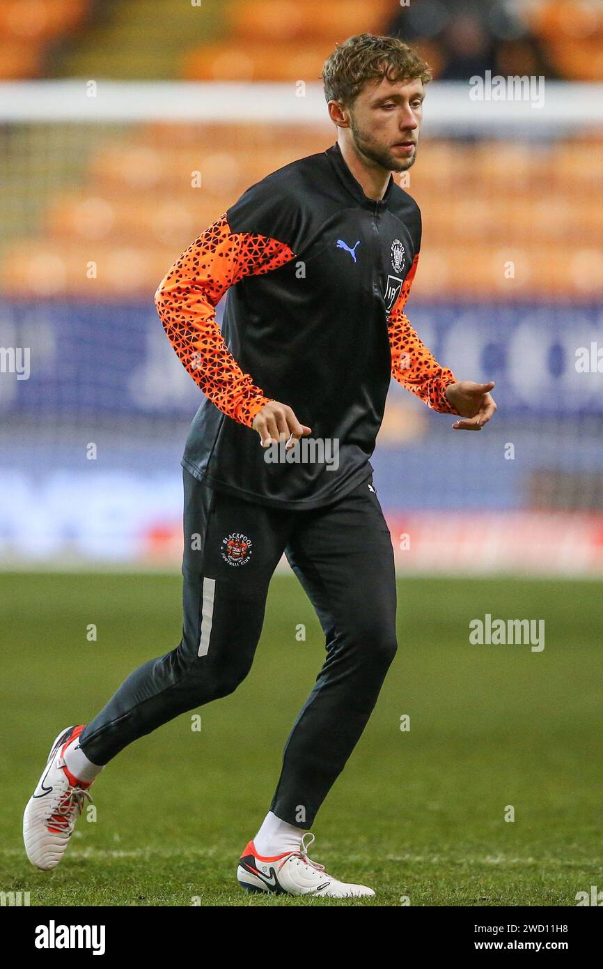 Blackpool, UK. 17th Jan, 2024. Matthew Pennington of Blackpool during ...