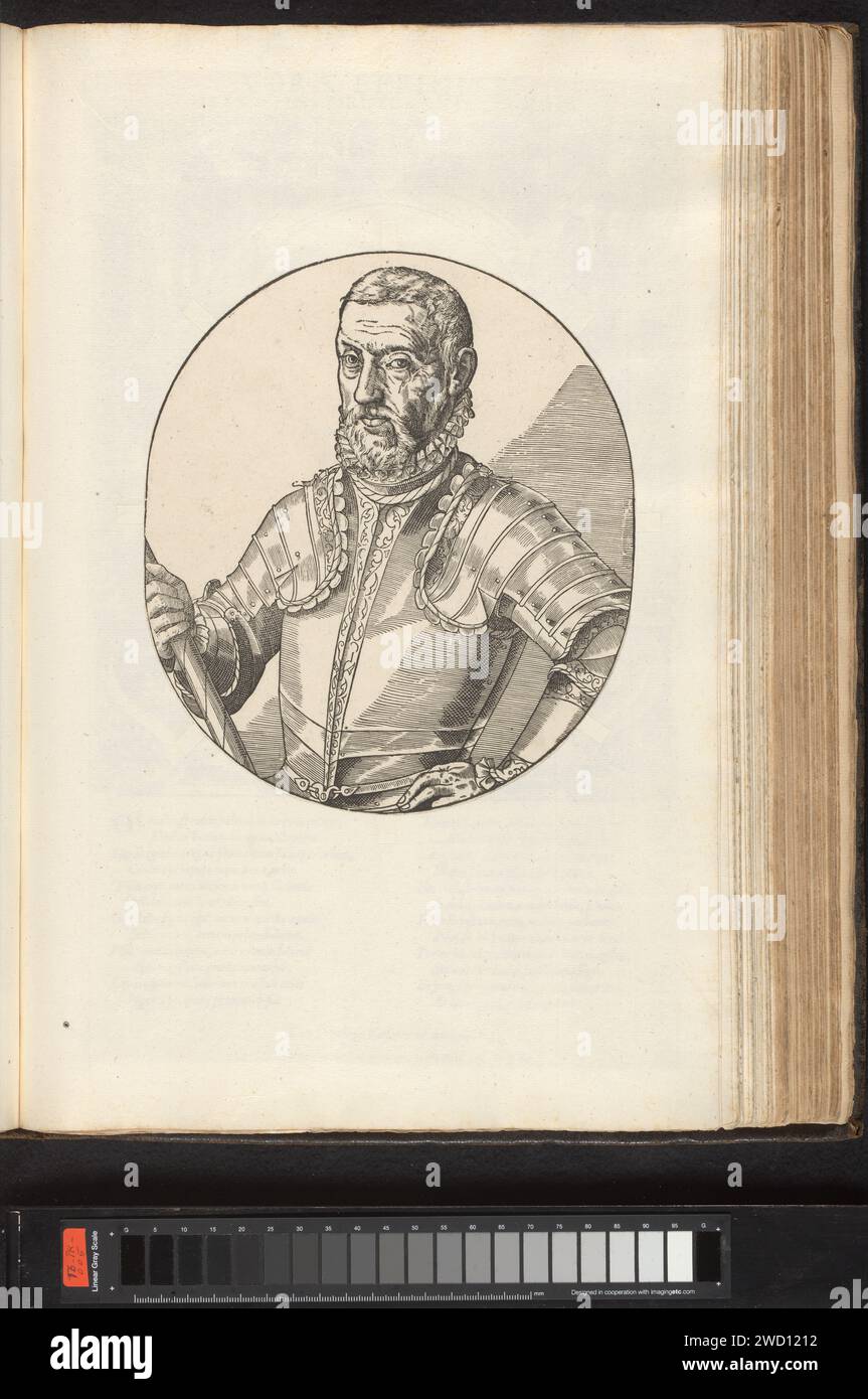 PortraT van Johann Sturm, Anonymous, after Tobias Stimmer, 1570 print ...