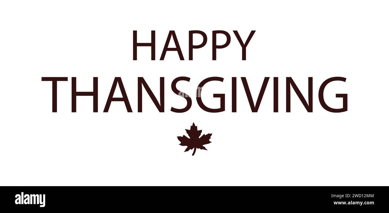 Happy Thanksgiving usa Text illustration Design Stock Vector Image ...