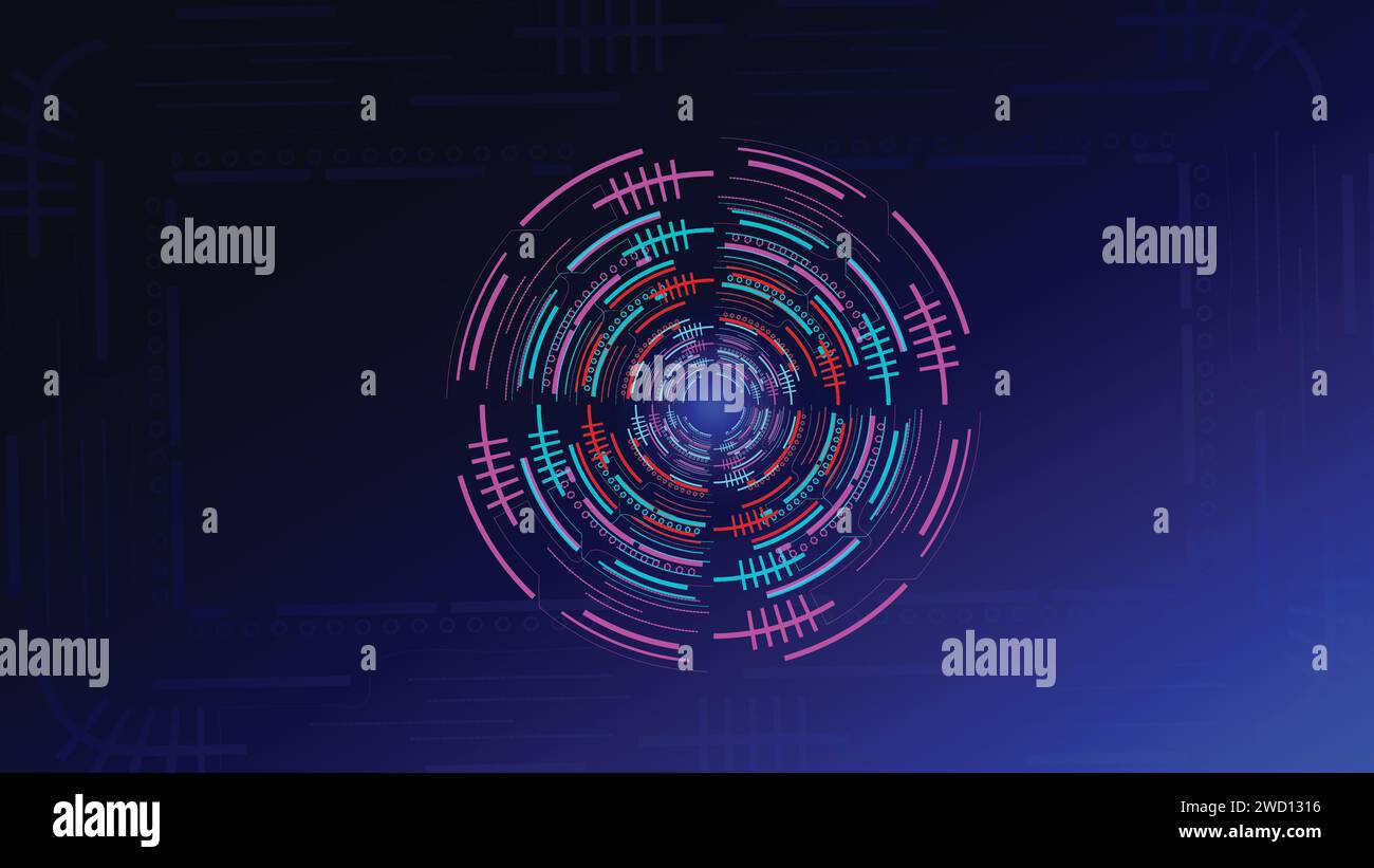 Abstract Futuristic Dark Background For Network Connection Computer And Communication