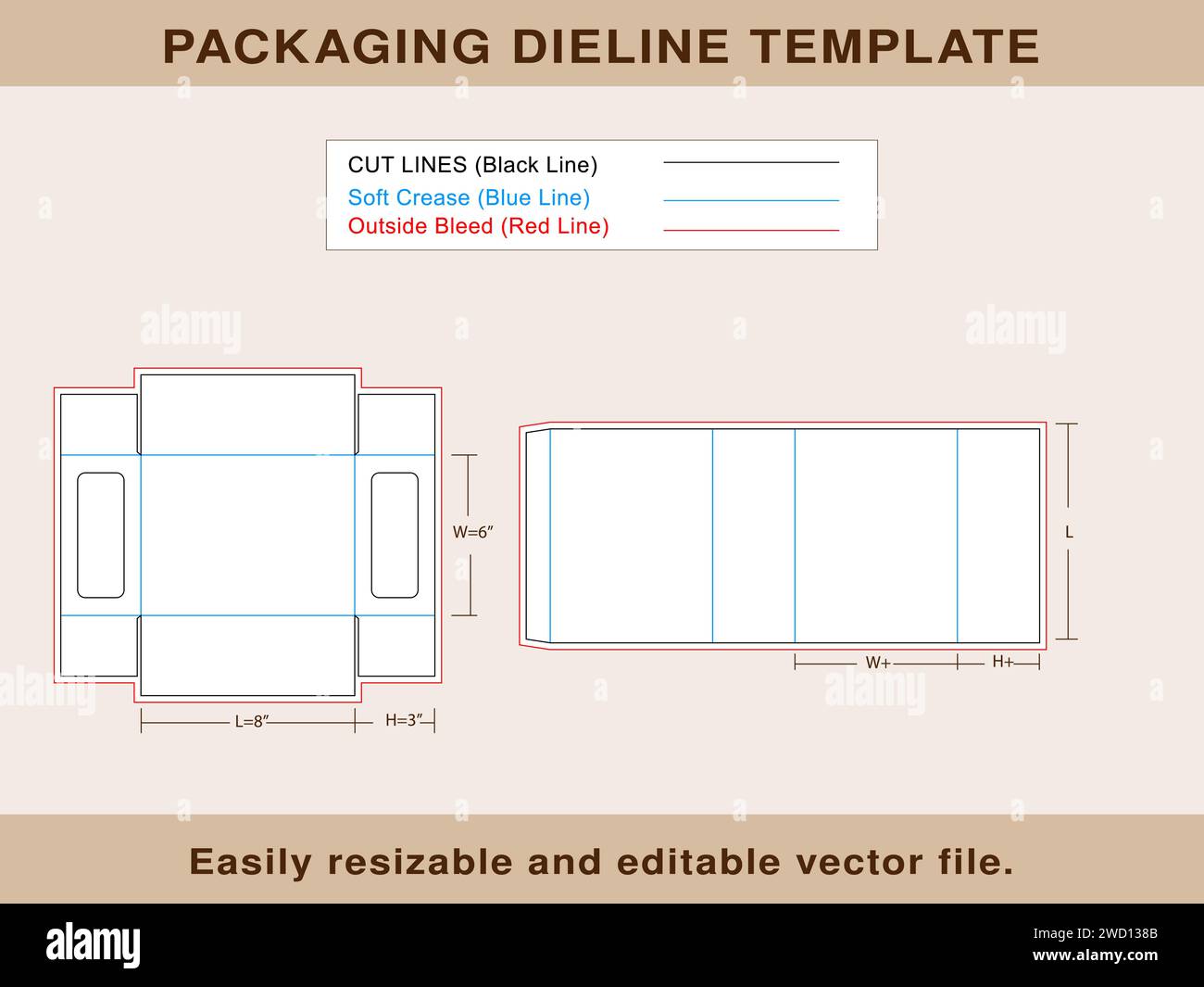 Shoe Box, Match Box Template design, Editable Vector File Stock Vector ...