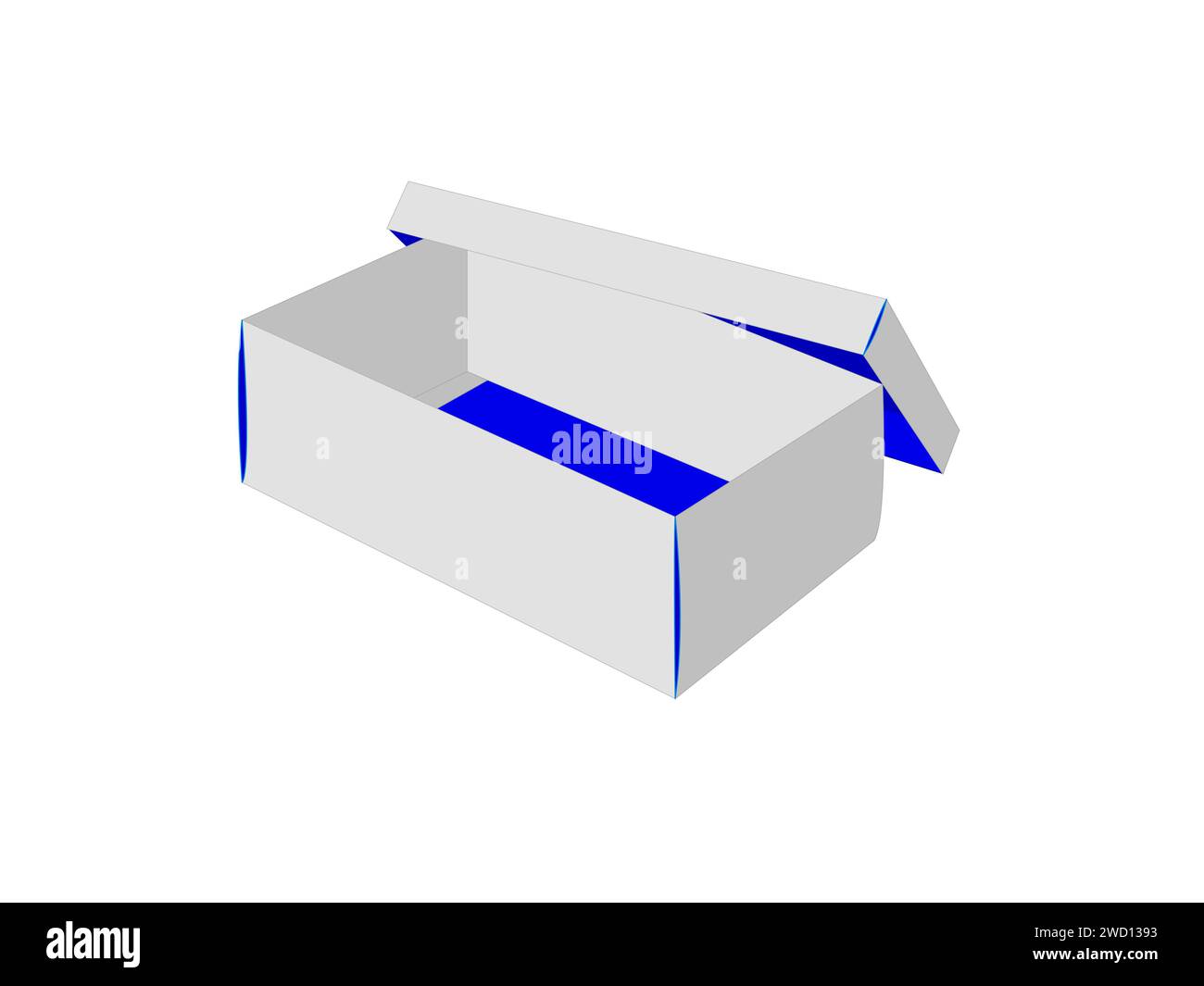 Shoe Box, Dieline Template, Editable Vector File Stock Vector Image ...