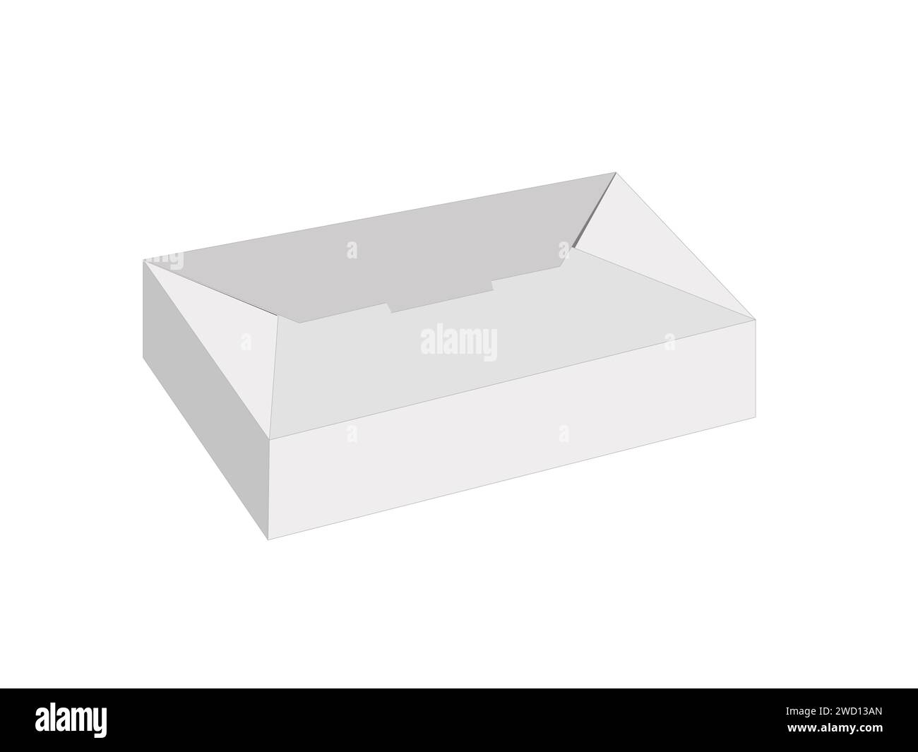 Rectangle Box, Storage Box, Packaging Box, Die line Template, Vector ...