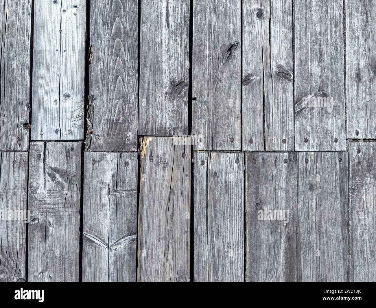 grey weathered wooden boards texture with natural patterns Stock Photo ...