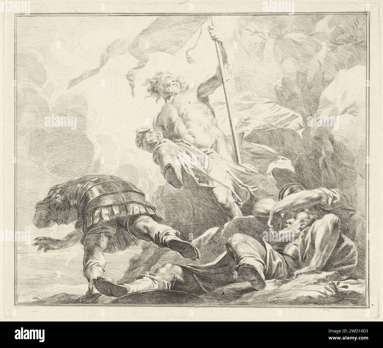 Resurrection of Christ, Jacob de Wit, after Peter Paul Rubens, 1705 ...