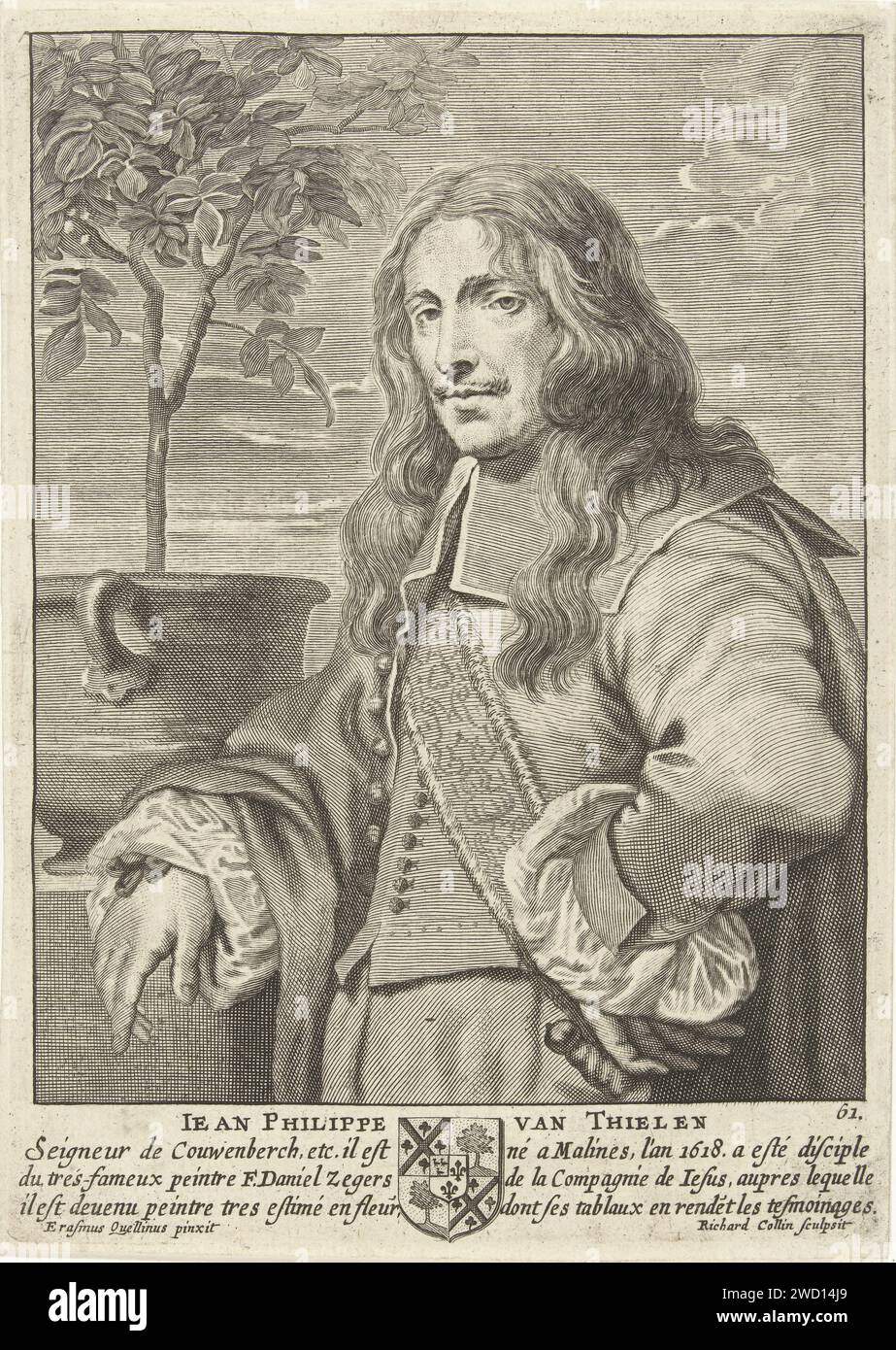 Portrait of Jan Philip Van Thielen, Richard Collin, After Erasmus ...