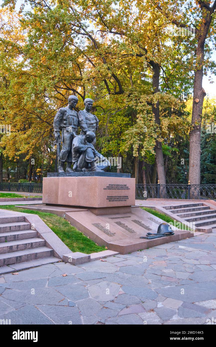 A military, armed forces war memorial for dead, killed soldiers in ...
