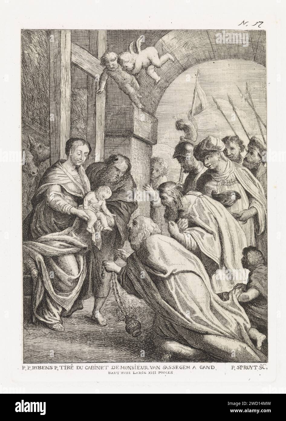 Worship by De Koningen, Philippe Lambert Joseph Spruyt, after Peter ...