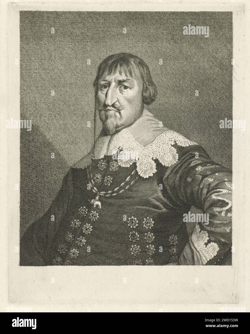 Portrait of Christiaan IV Koning of Denmark, Jacob Houbraken, After ...