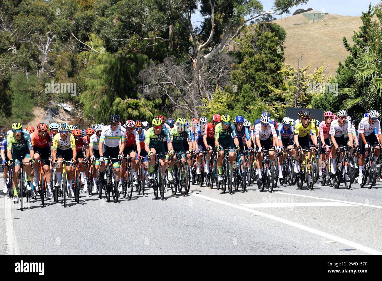 Adelaide, Australia, 18/01/2024, Riders approaching the King of the ...