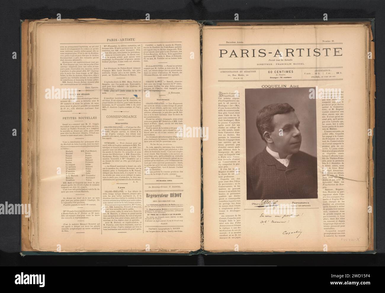 Portrait of Benoît -Constant Coquelin, Otto van Bosch, 1880 - 1884 ...