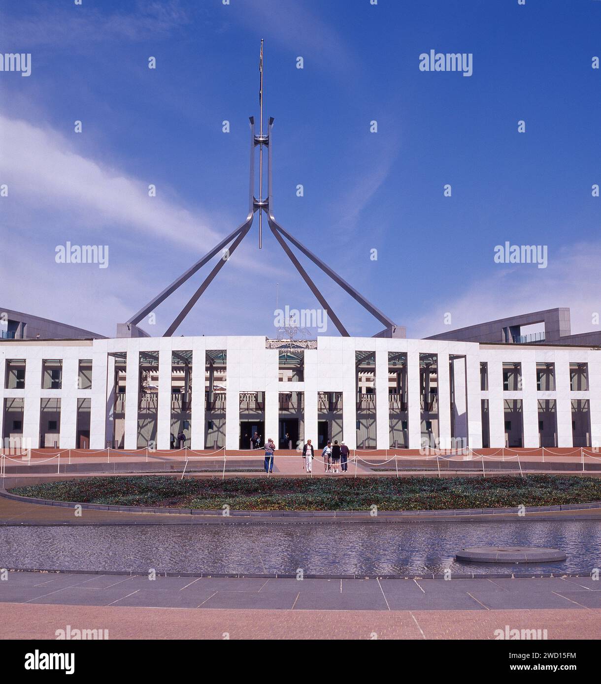 FRONT VIEW OF PARLIAMENT HOUSE, CANBERRA, AUSTRALIAN CAPITAL TERRITORY (ACT Stock Photo - Alamy