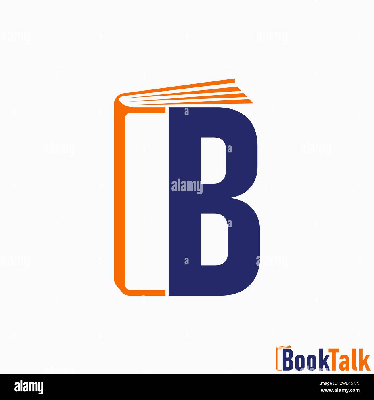 Logo design graphic concept creative abstract premium vector stock unique letter initial B font ...