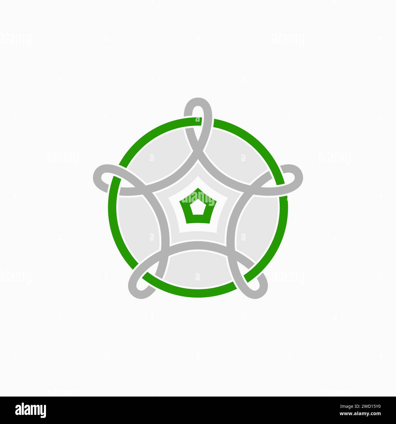 Logo design graphic concept creative premium vector sign unique stock abstract line motif ...