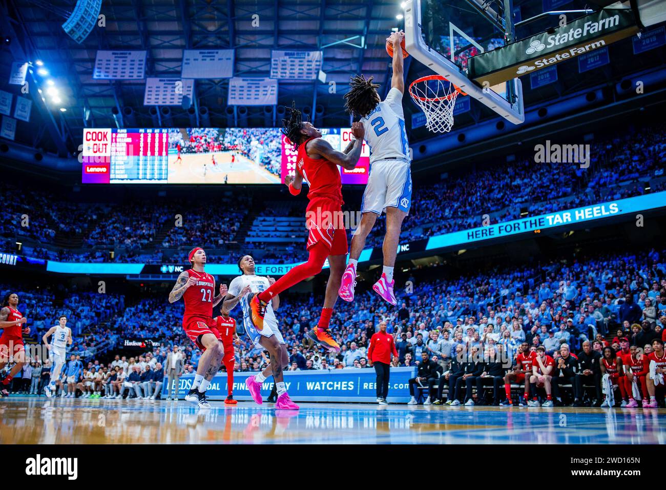 Chapel Hill, NC, USA. 17th Jan, 2024. North Carolina Tar Heels guard ...