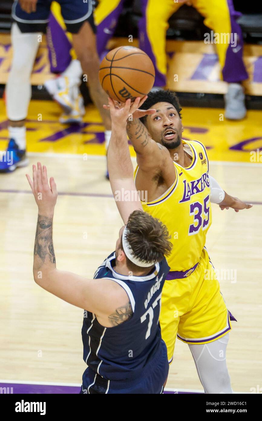 Los Angeles, California, USA. 17th Jan, 2024. Dallas Mavericks' Luka ...