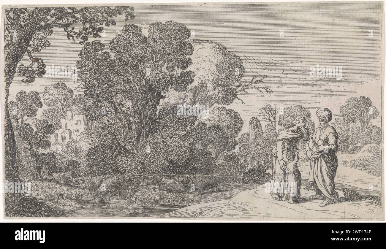 Verprijs van Hagar and Ismaël, Claes Moeyaert, 1612 - 1655 print ...