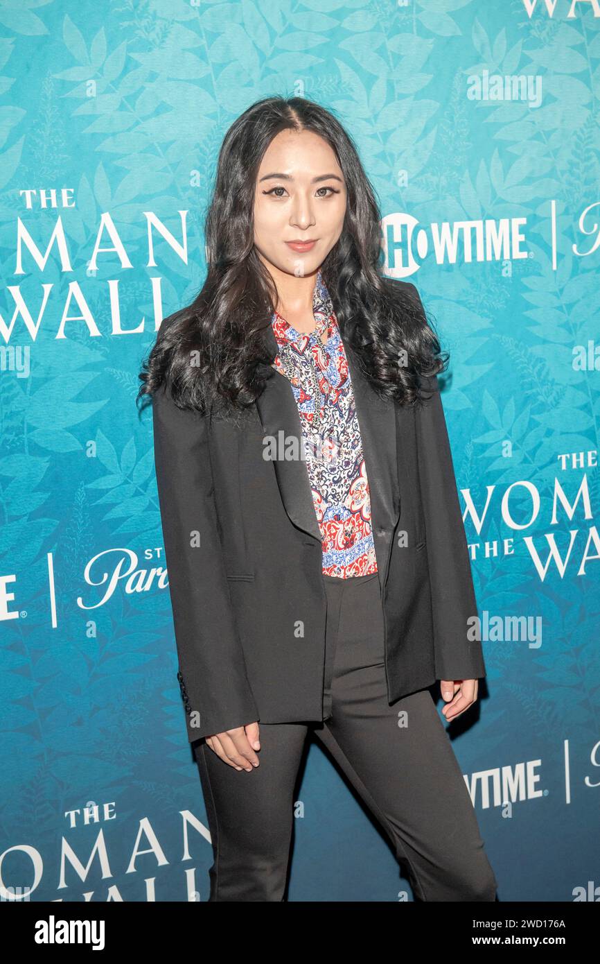 New York, United States. 17th Jan, 2024. Amber Wang attends 'The Woman ...