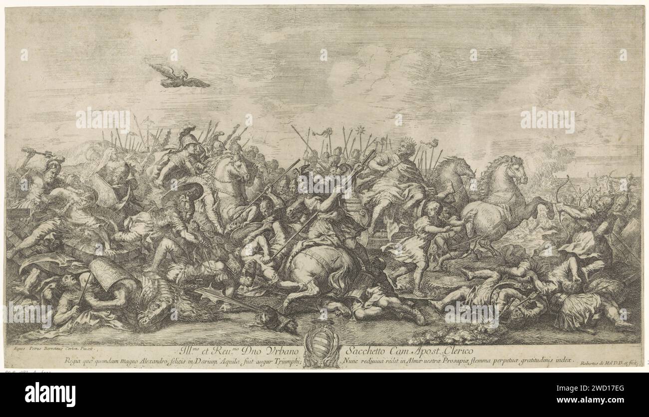 Battle between Alexander the Great and Darius III, Robertus de Mol ...