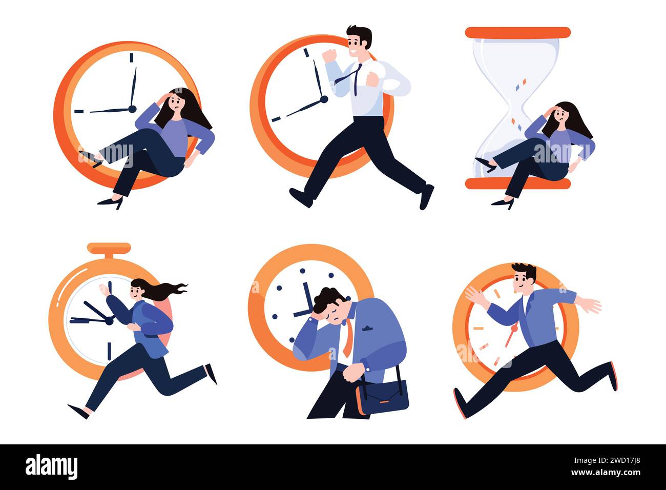 Serious man laptop working Stock Vector Images - Alamy