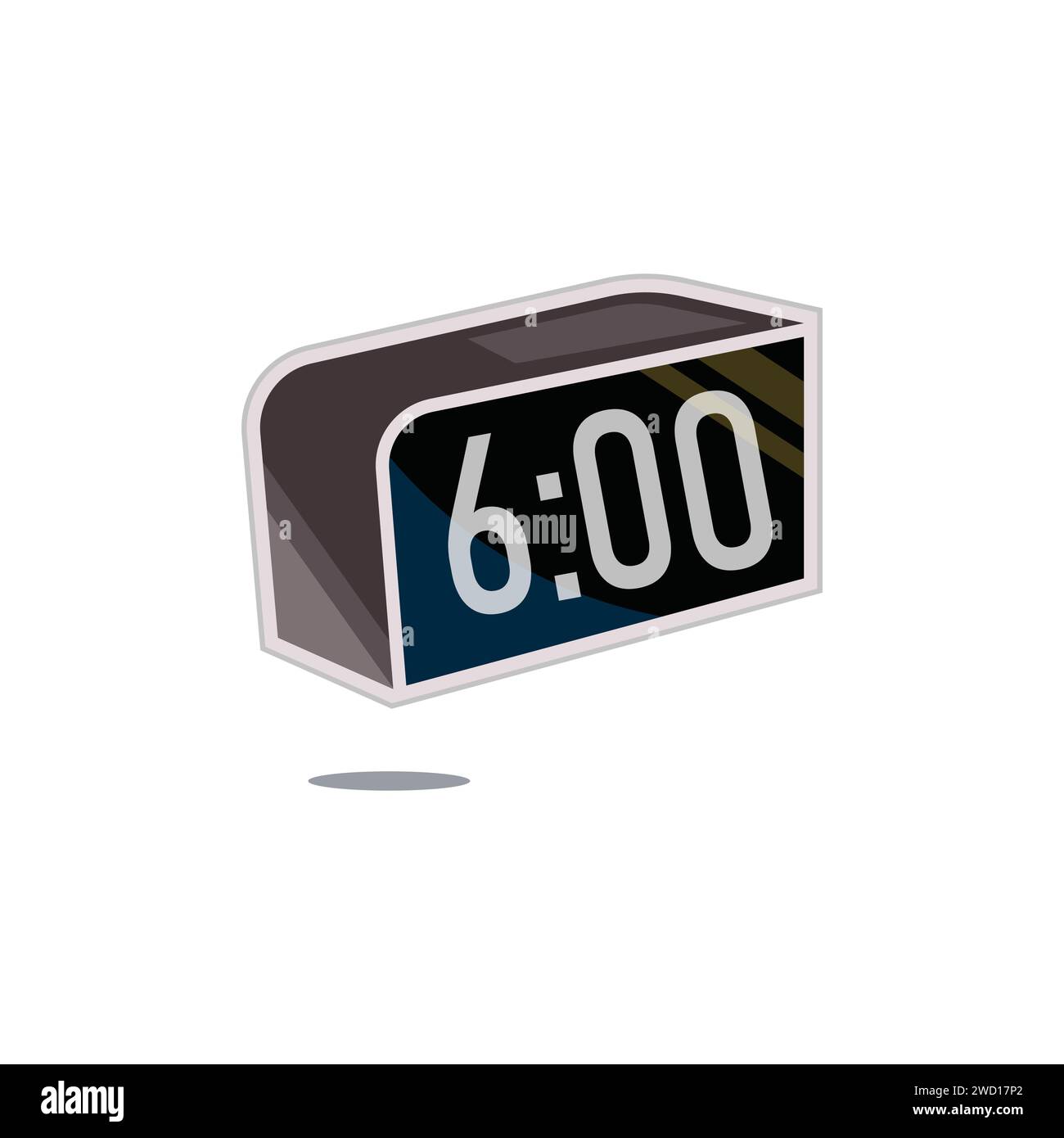 clock vector art design template Stock Vector Image & Art - Alamy