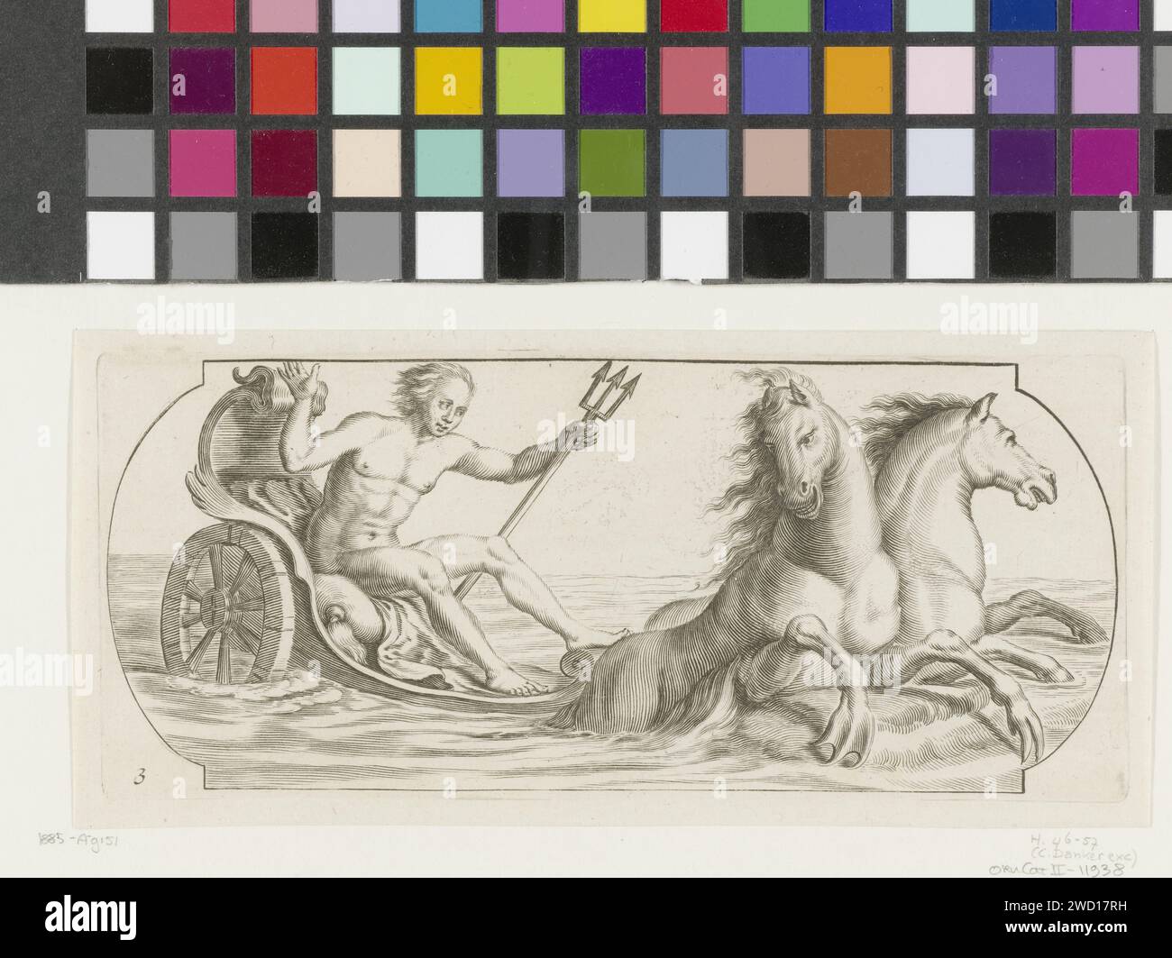 Neptunus on a chariot, Anonymous, After Hendrick de Keyser (I), After ...