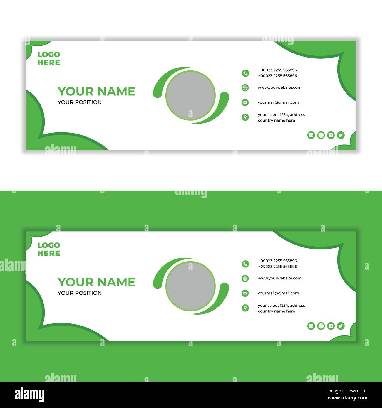 Email signature layout hi-res stock photography and images - Alamy