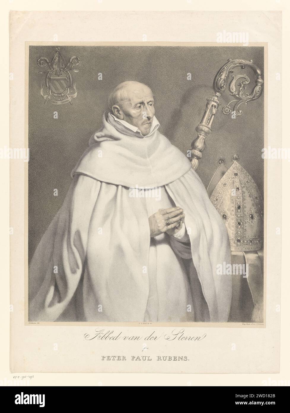 Portrait van Matthaeus Yrsselius, Edvard Lehmann, After Peter Paul ...