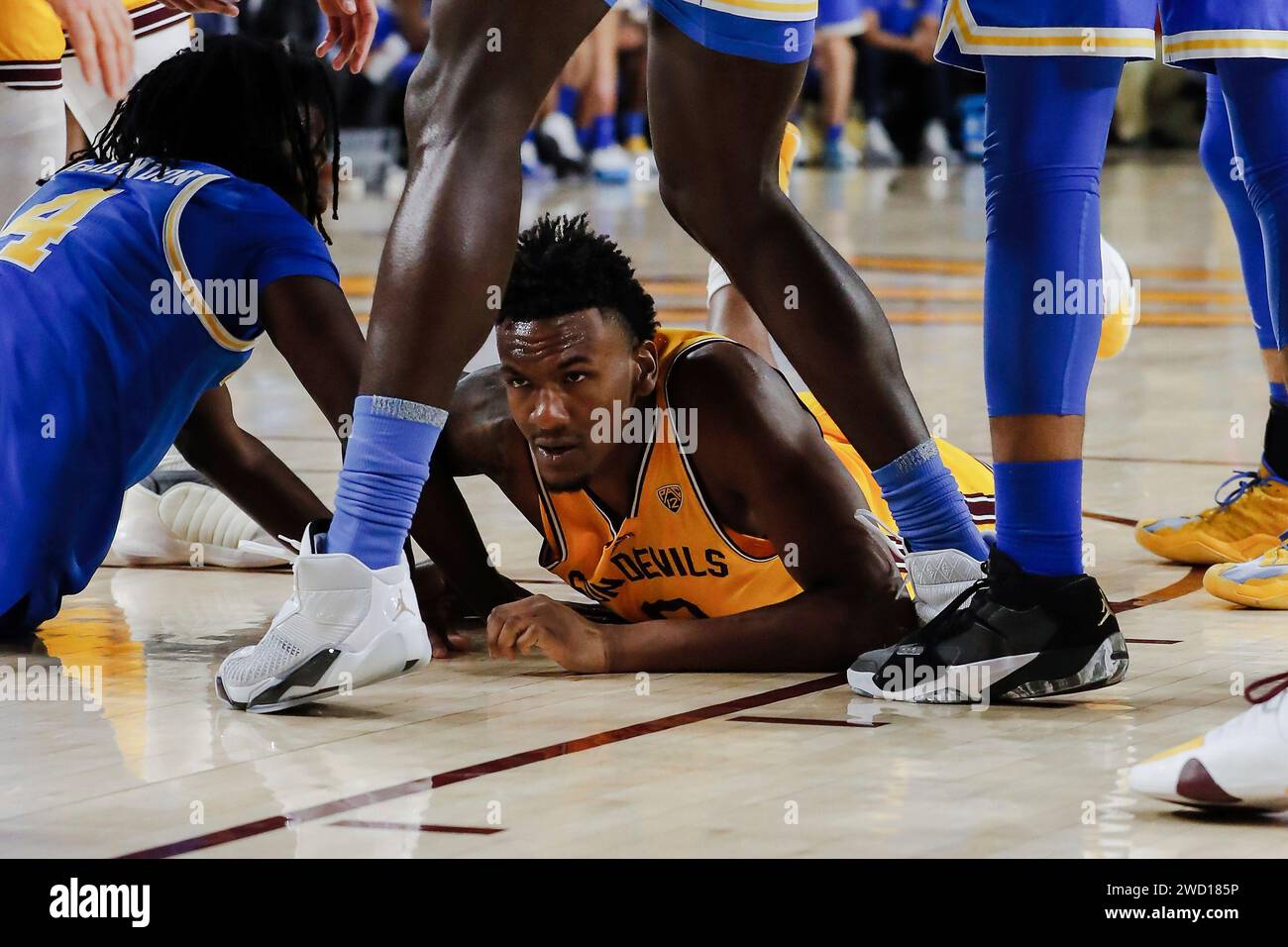 GLENDALE, AZ - JANUARY 17: Arizona State Sun Devils center Shawn ...