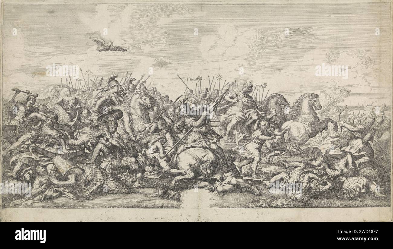 Battle between Alexander the Great and Darius III, Robertus de Mol ...