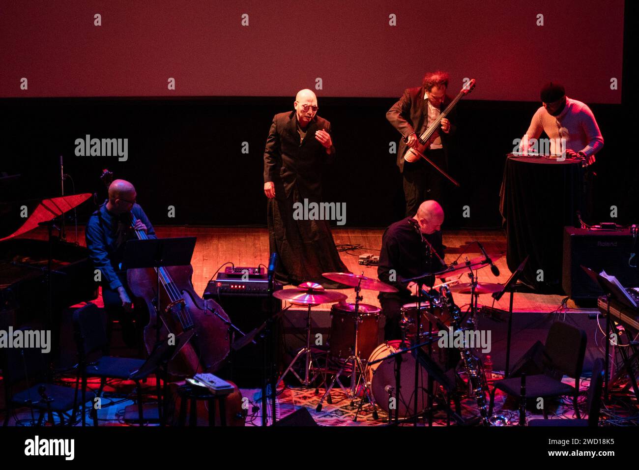New York, USA. 17th Jan, 2024. Dancer Michael Sakamoto and DJ Spooky ...