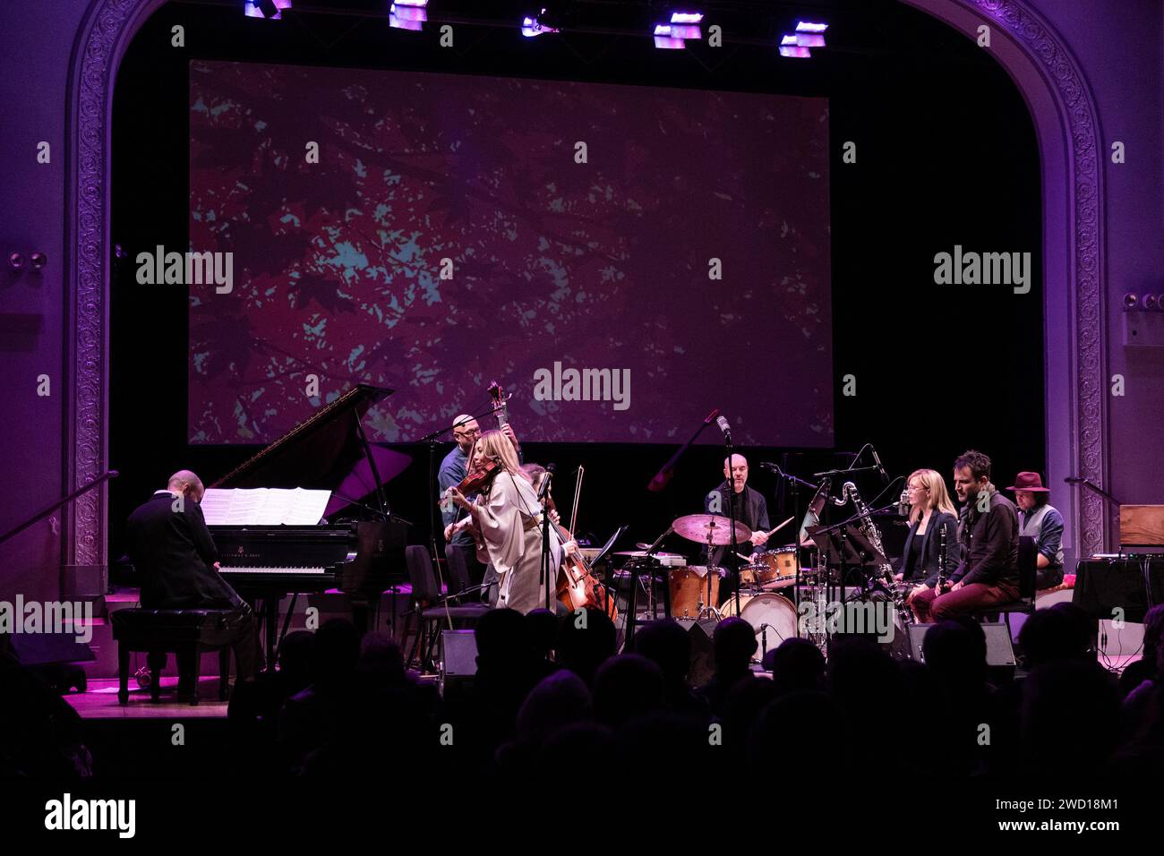 New York, USA. 17th Jan, 2024. Sakamoto Tribute Ensemble performs at ...