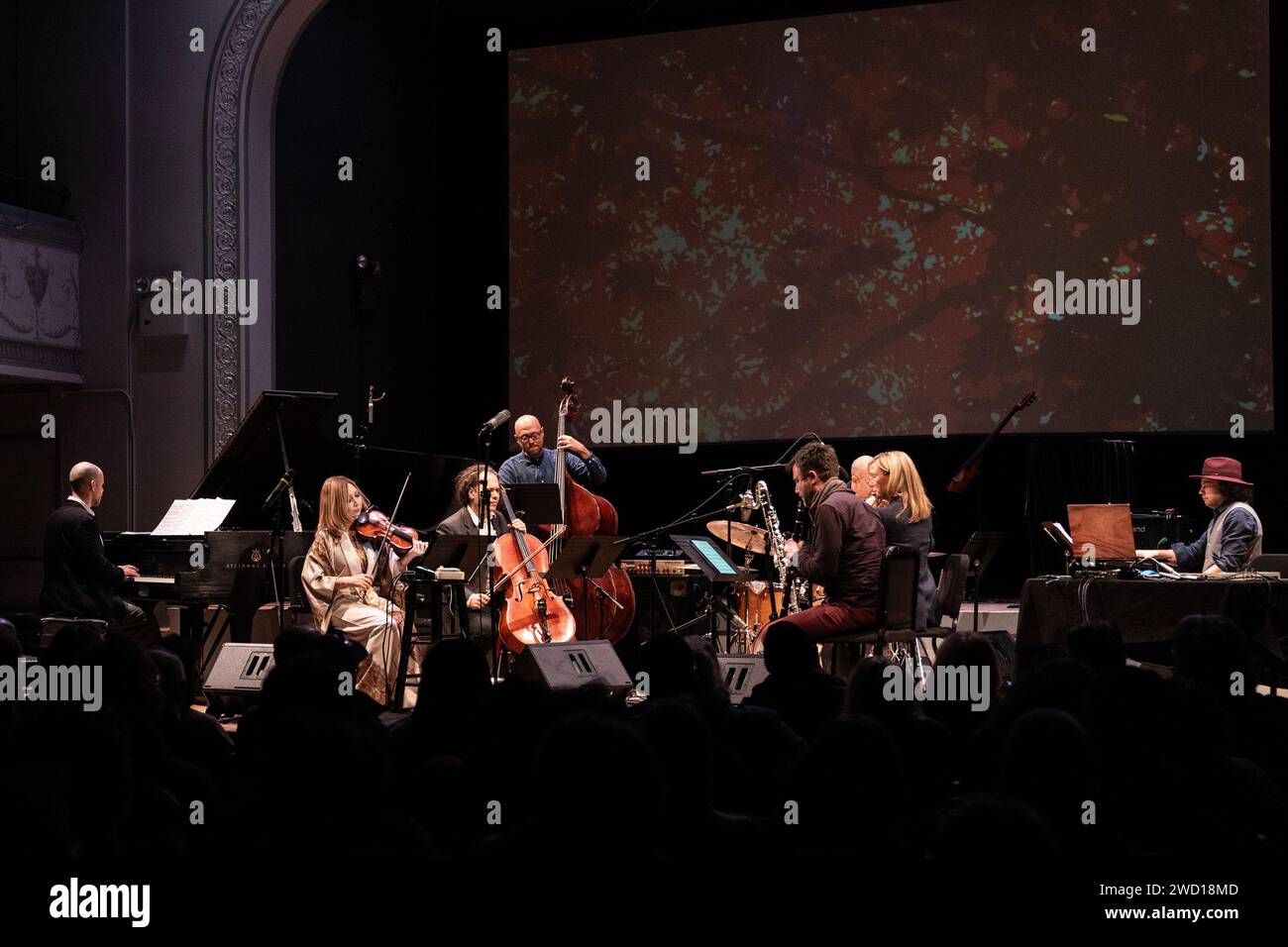 New York, USA. 17th Jan, 2024. Sakamoto Tribute Ensemble performs at ...