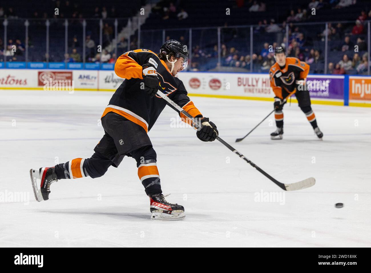 January 17th, 2024: Lehigh Valley Phantoms forward Jo-Randall Avon (16 ...